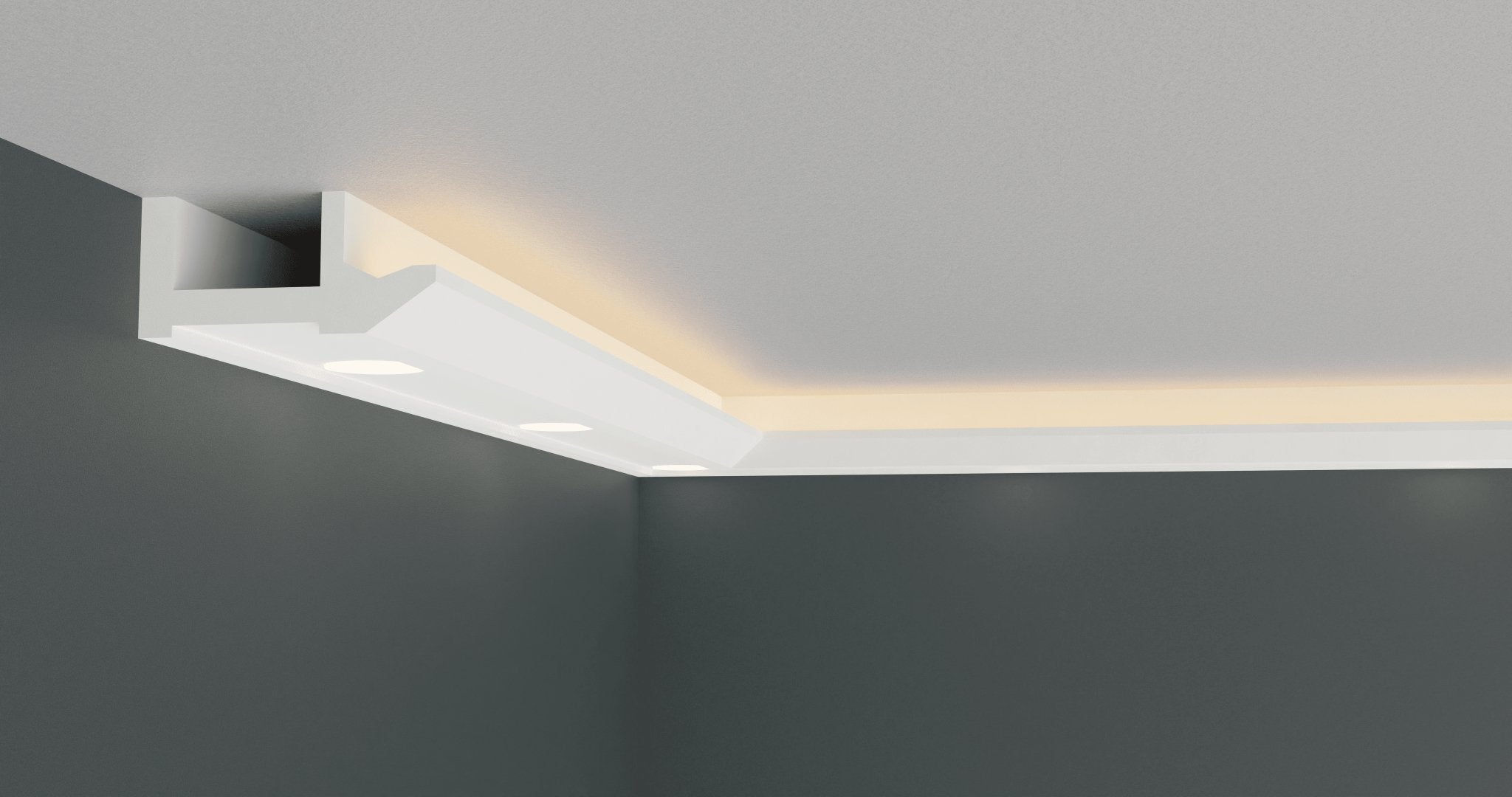 LED Spot Profil Stuckleiste 01 - decorwall24h.de